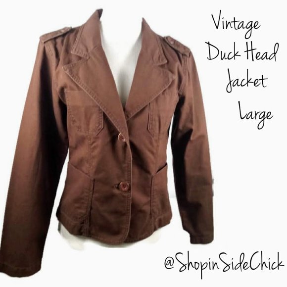 Duck Head | Jackets & Coats | Vintage Duck Head Blazer Large Brown ...